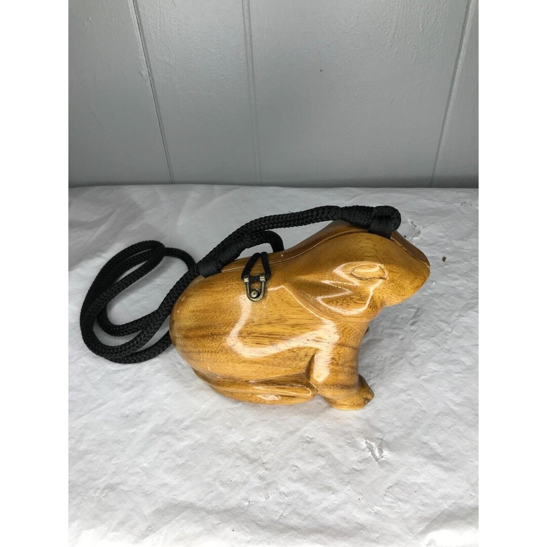 Frog Toad Purse Beverly Hills Collection Timmy Woods Acacia Wood Hand ...