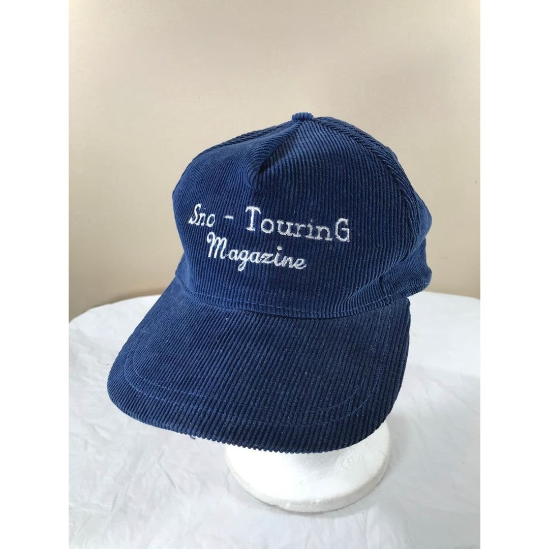 Vintage Sno-touring Snowmobile Magazine Corduroy Snapback Hat Cap - Etsy