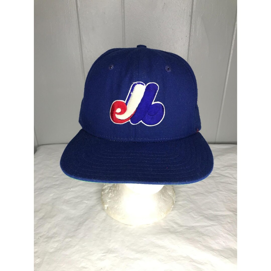 VINTAGE Montreal Expos 80's Hat Cap New Era Pro Model Dupont Snapback ...