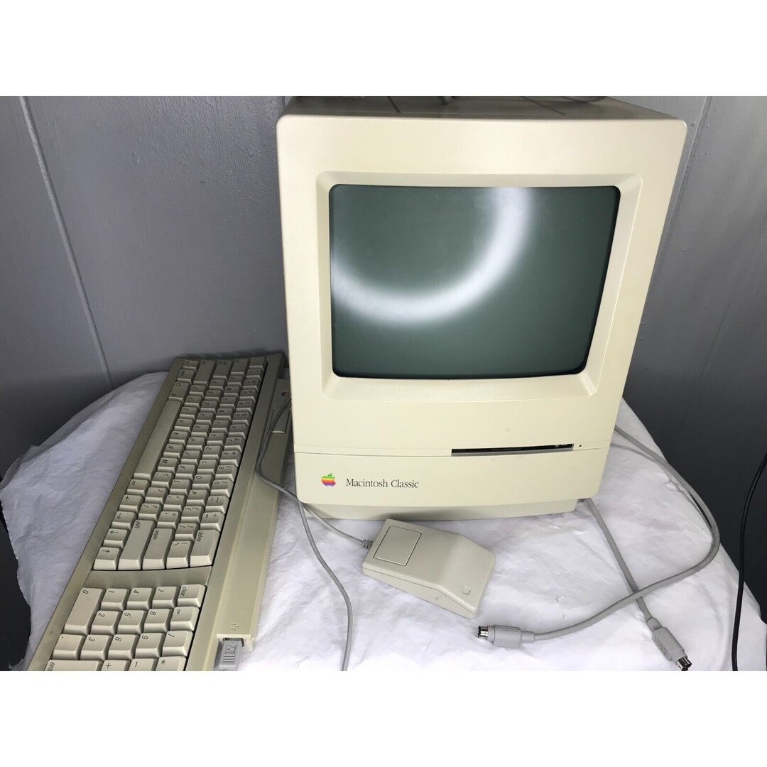 Vintage APPLE Macintosh Classic M0420 Computer MAC Keyboard Mouse ...