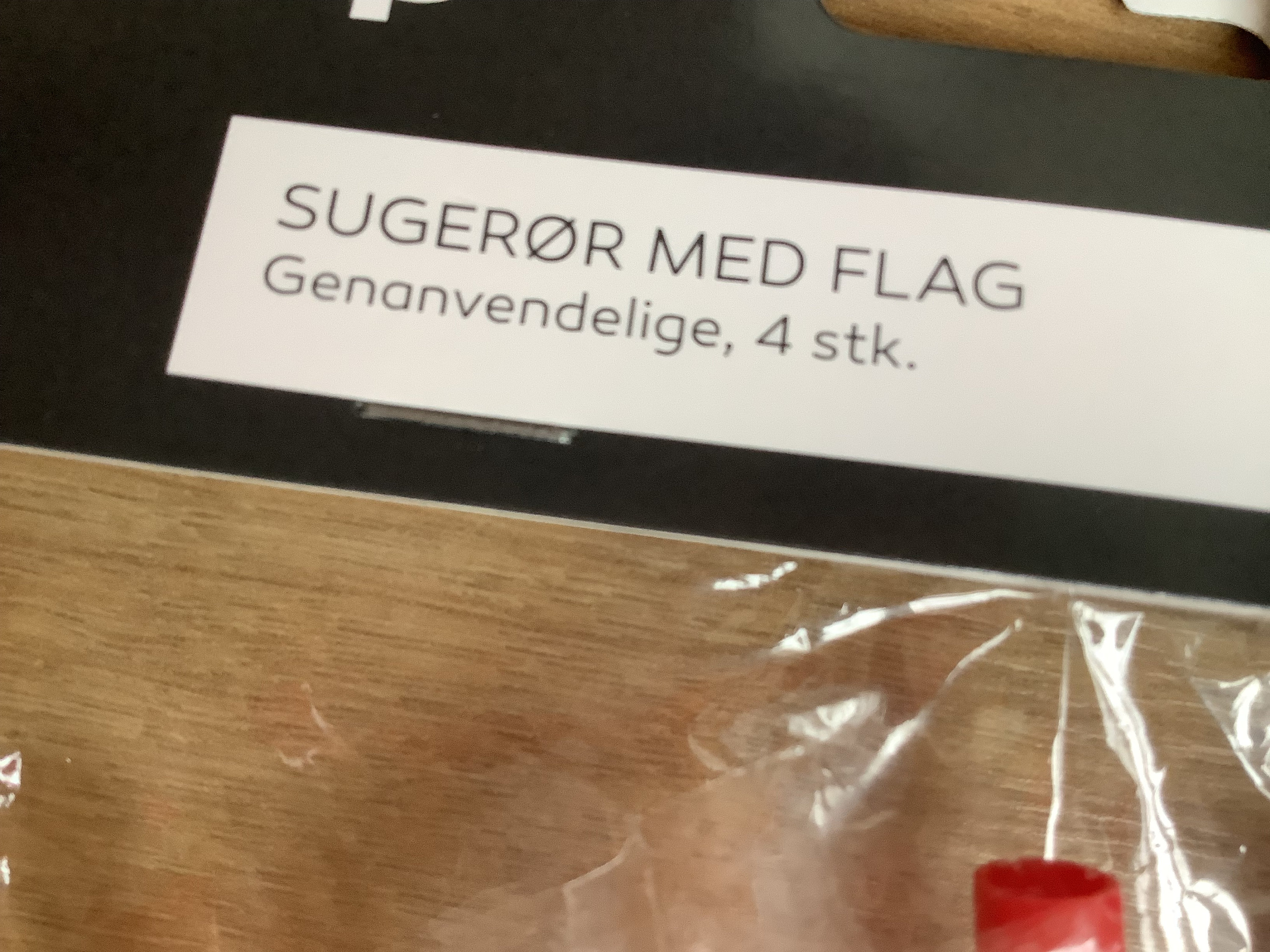 Dannebrog Reuseable Danish Flag Straw Set of 4. - Etsy