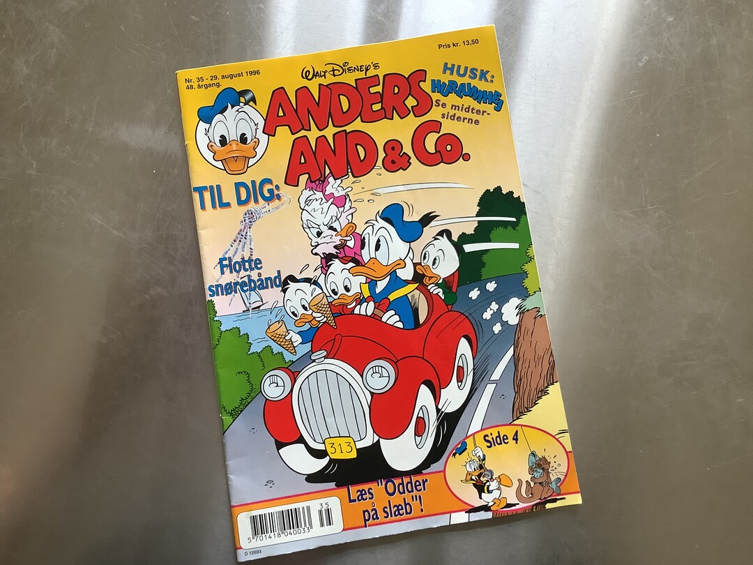 1996 Vintage Danish Comic Donald Duck - Etsy