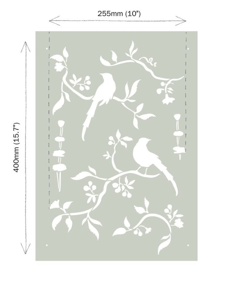 Annie Sloan Stencil - Chinoiserie Birds - Etsy Australia
