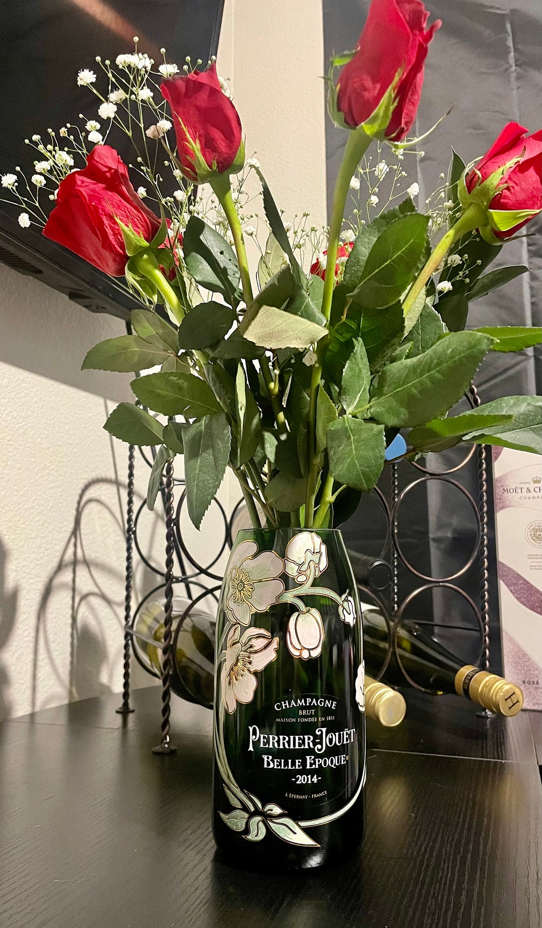 Champagne Vase Brut (green) Single - Etsy
