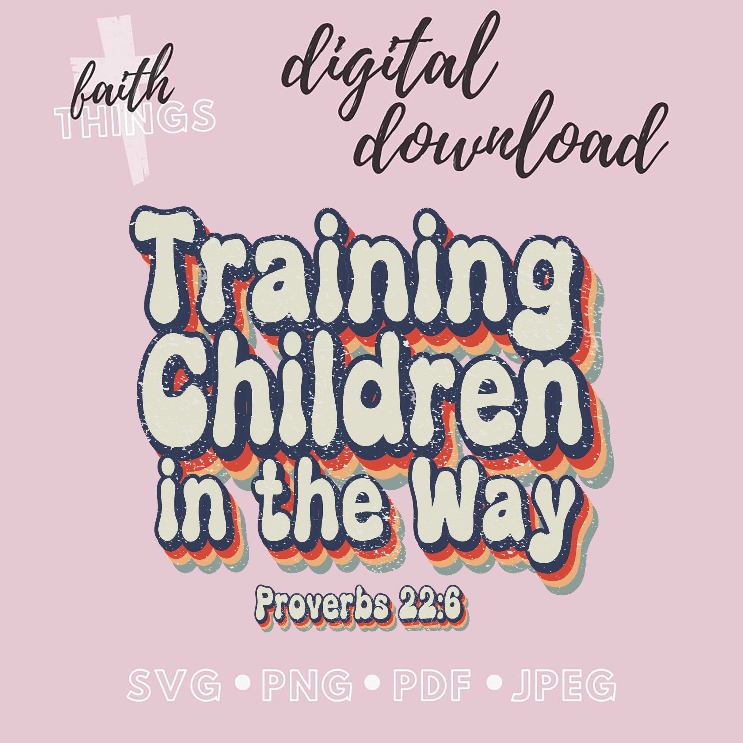 Training Children in His Way PNG - Training Them up SVG - Children's ...