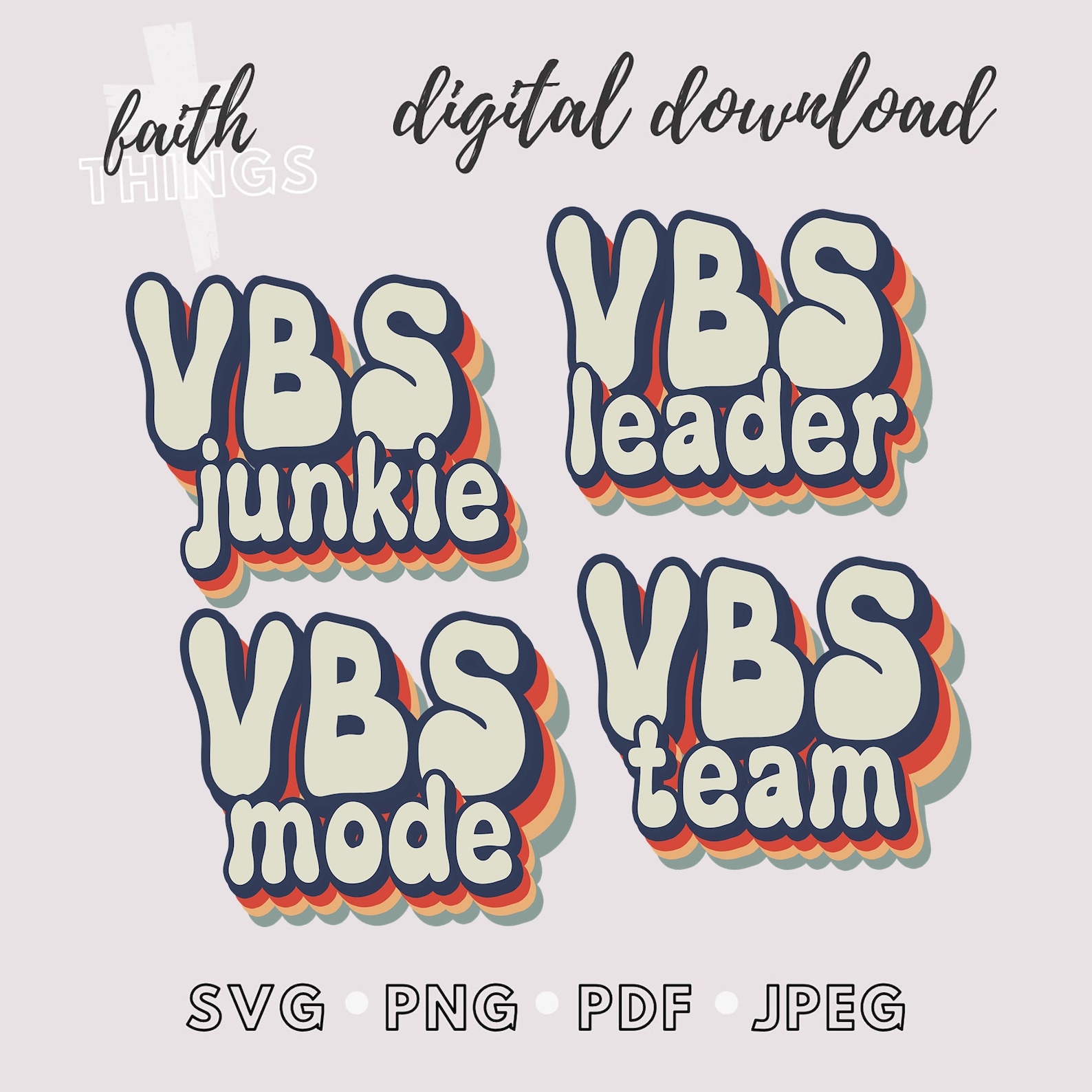 VBS Shirt Bundle PNG - VBS Mode Shirt - Vacation Bible School Team ...