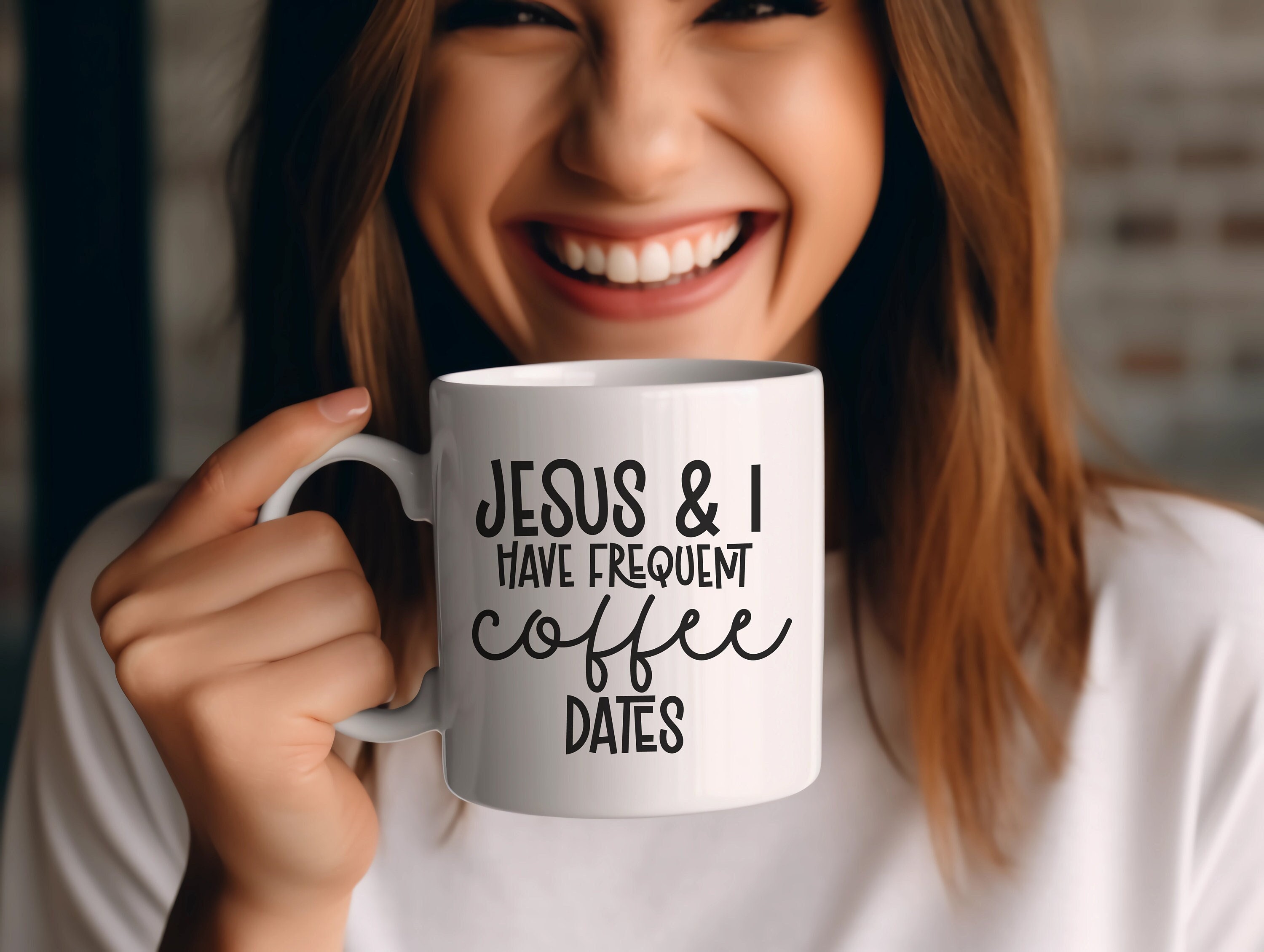 Jesus and I Have Frequent Coffee Dates SVG Jesus Coffee Mug Jesus and ...