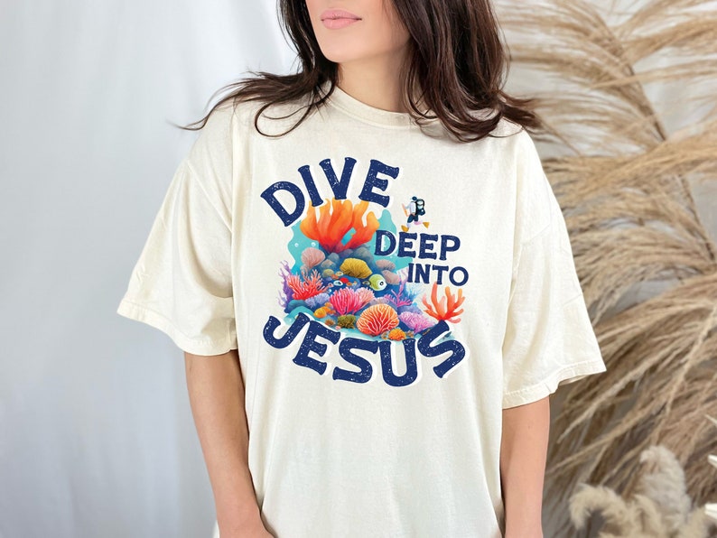 Dive Deep Into Jesus PNG - Vacation Bible School Shirt - Scuba ...