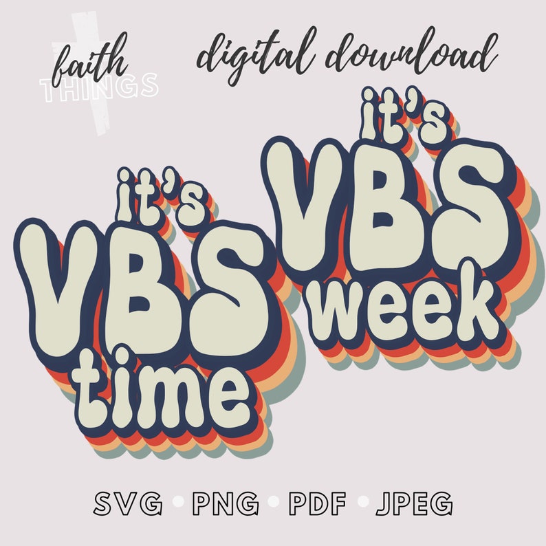 It's VBS Time PNG - Vacation Bible School - VBS Shirt - Children's ...