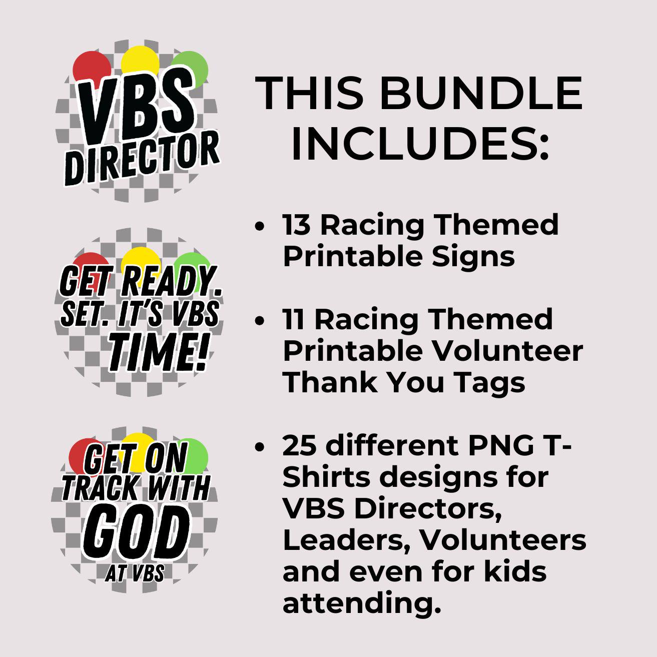 Racing VBS Digital Download Bundle - 25 Racing PNG Designs for T-shirts ...