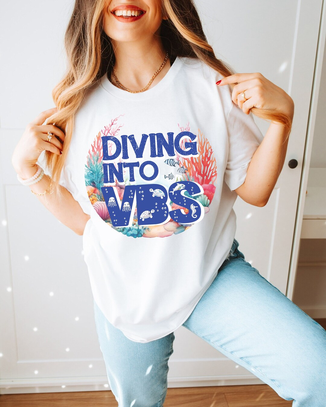 Diving Into VBS Png - Vacation Bible School Shirt - Scuba - Children's ...