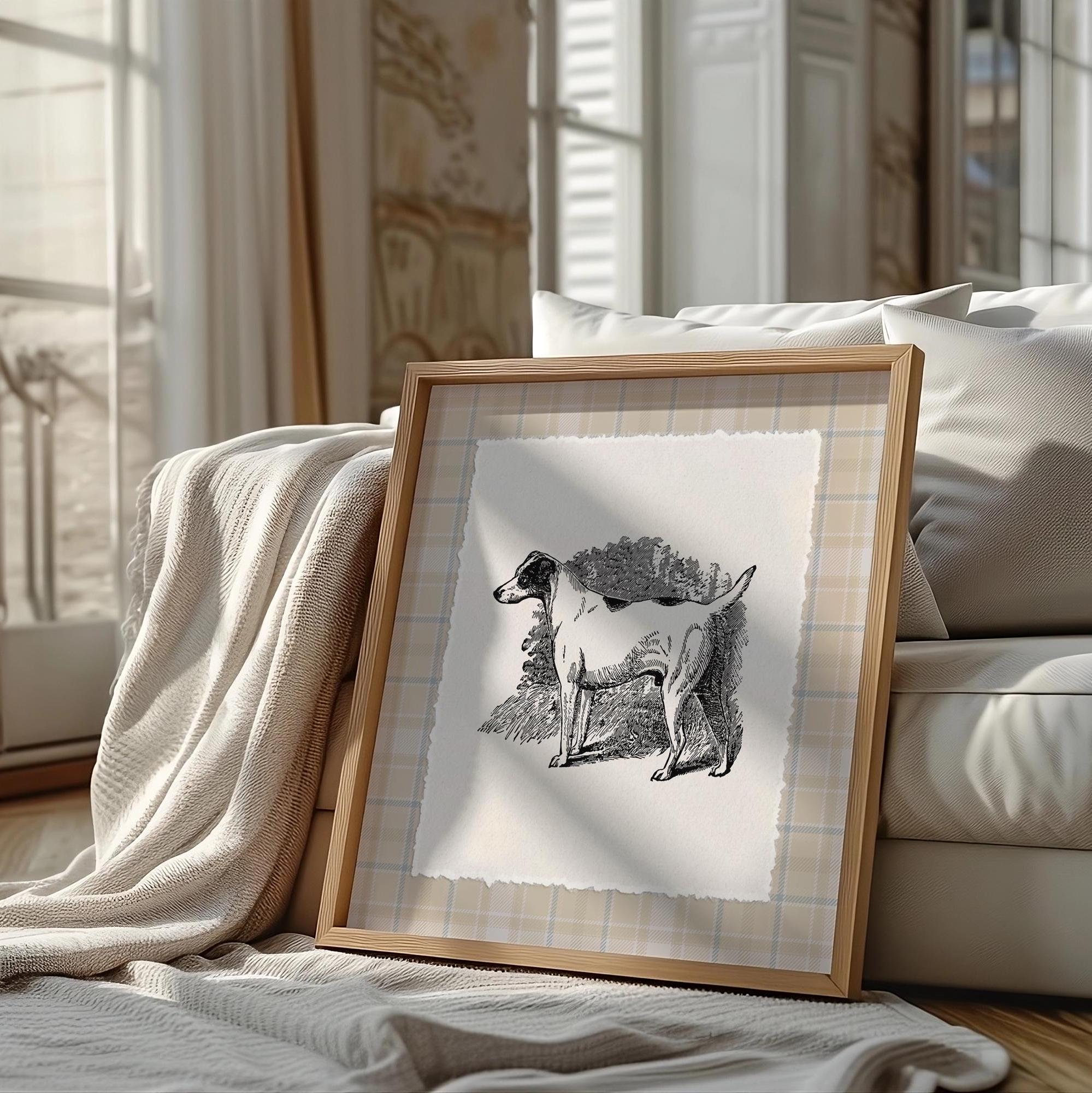 Vintage Style Dog Nursery Print, Hunting Dog Decor, Antique Dog Art ...