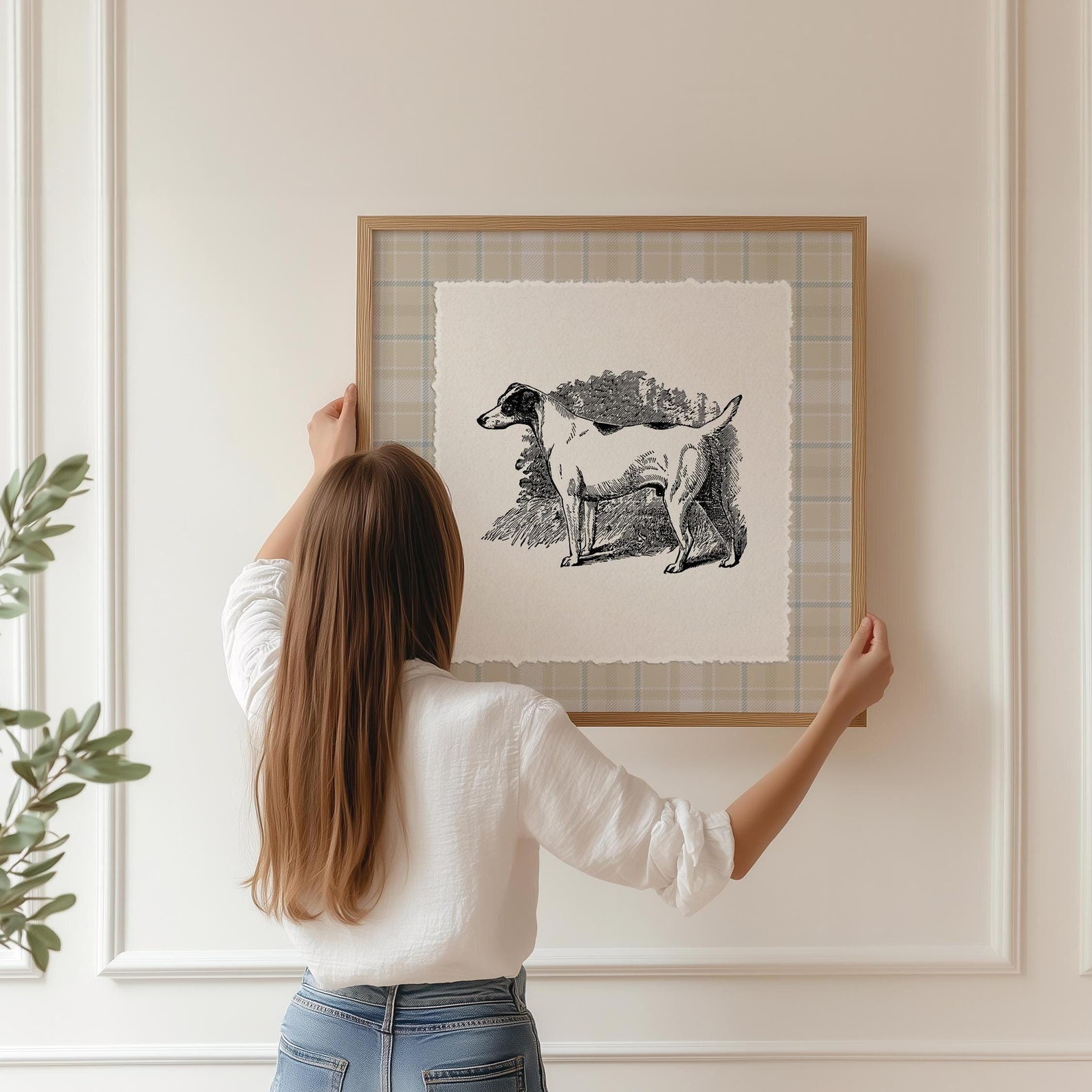 Vintage Style Dog Nursery Print, Hunting Dog Decor, Antique Dog Art ...