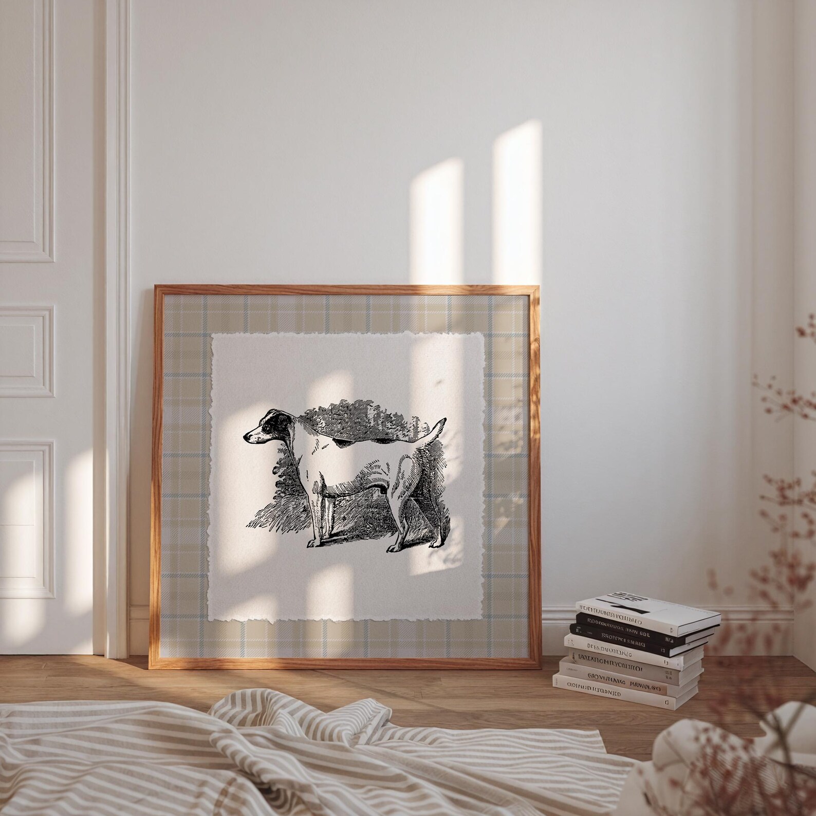 Vintage Style Dog Nursery Print, Hunting Dog Decor, Antique Dog Art ...