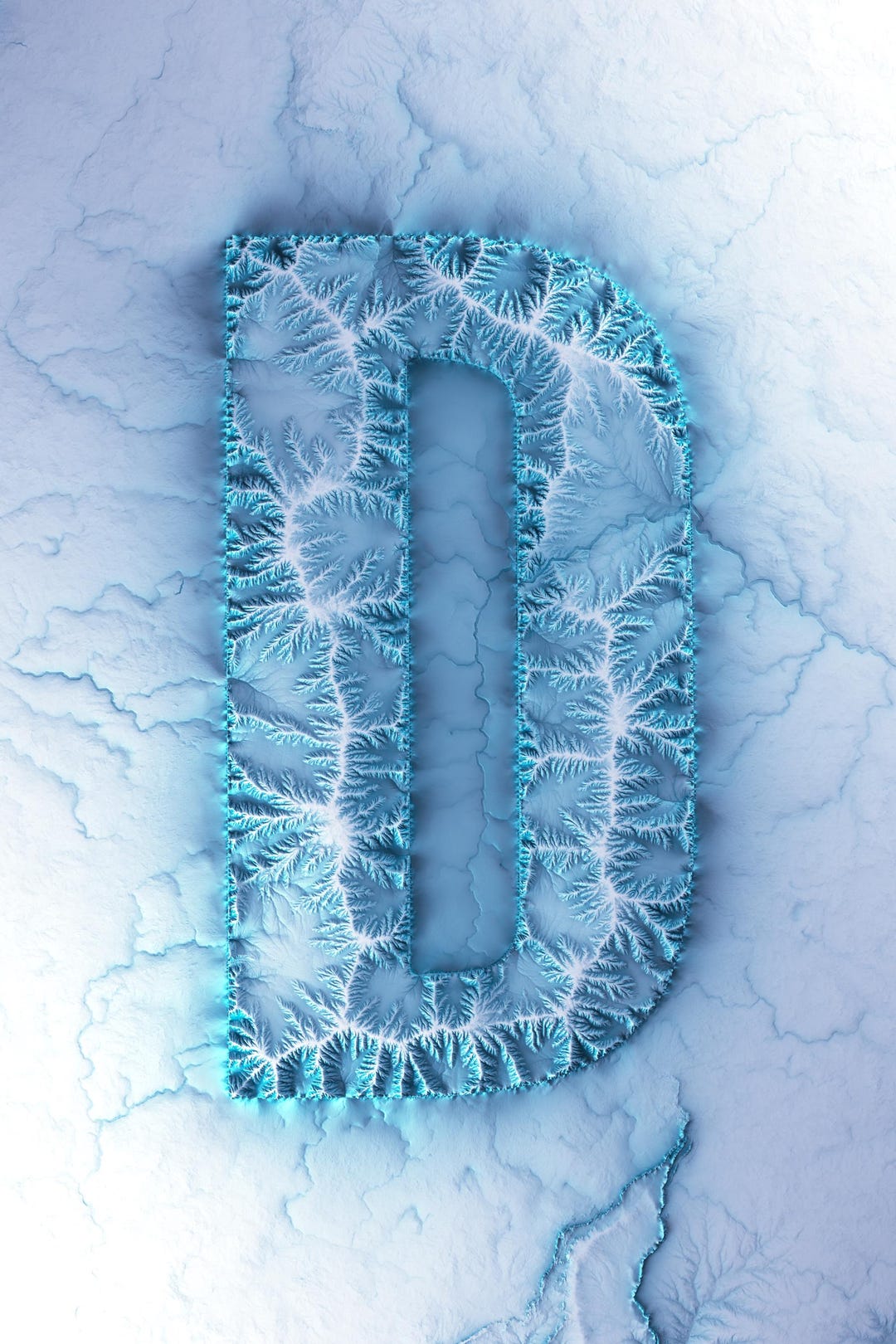 Letter D Poster – Abstract Typography Wall Art, Textured Lettering ...