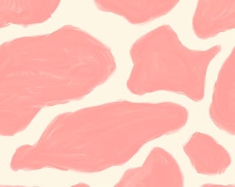 Brilliant Pink Cow Print Seamless Repeat Pattern JPEG - Etsy