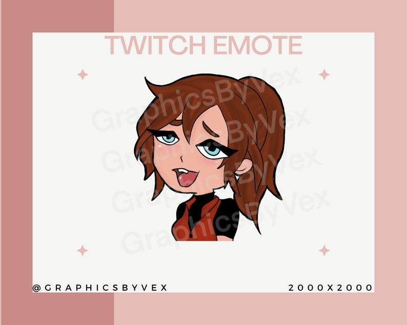 Claire Redfield Twitch and Discord Emote - Etsy