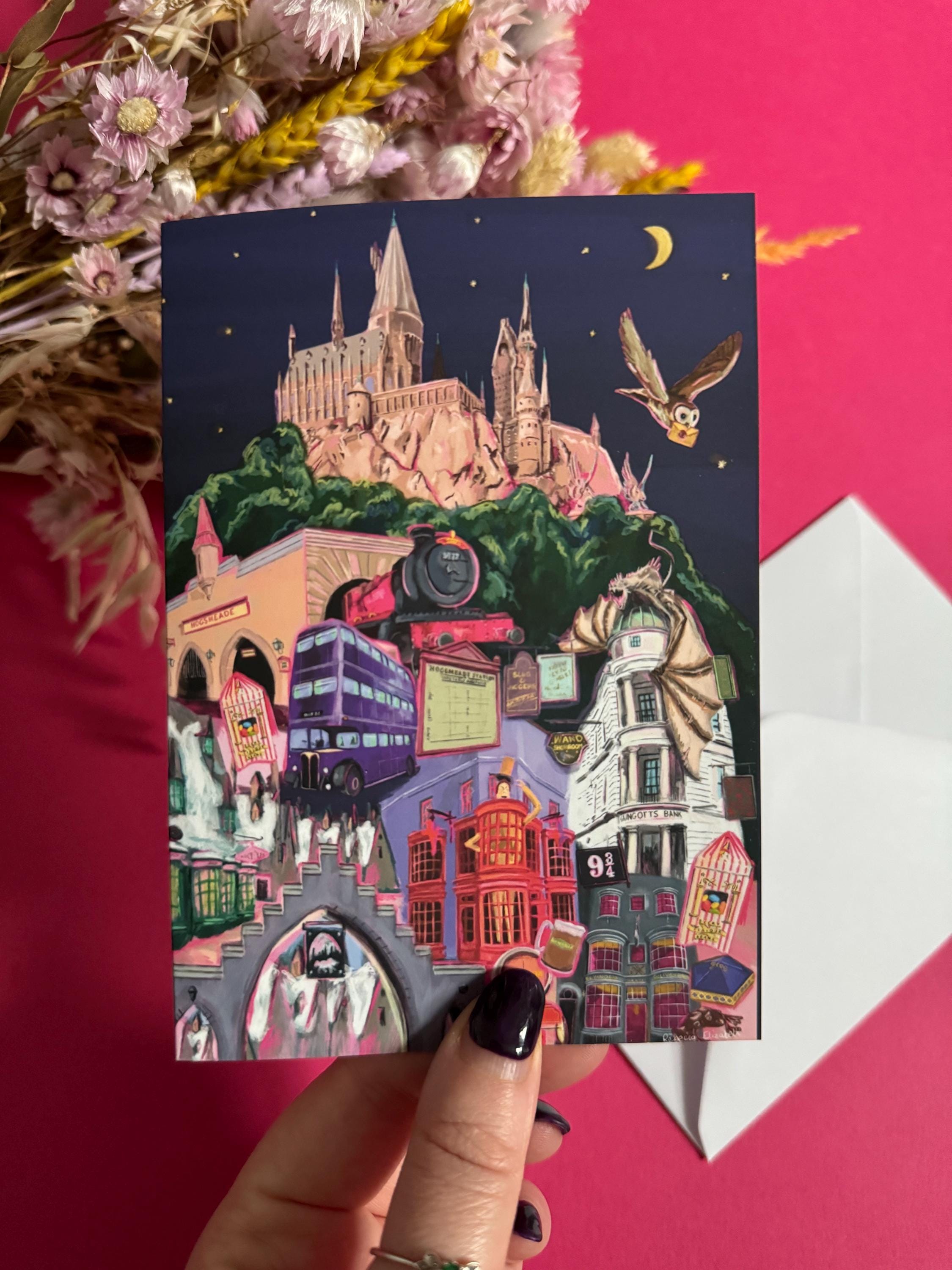 Wizarding World of Harry Potter Greeting Card, Fantasy Birthday Card ...