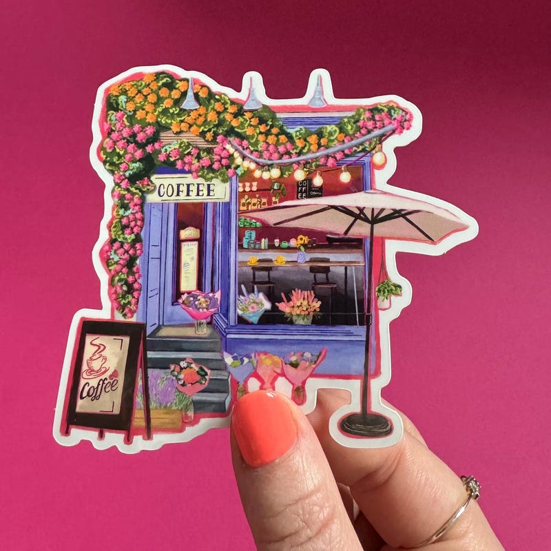 Coffee Shop Decals - Etsy