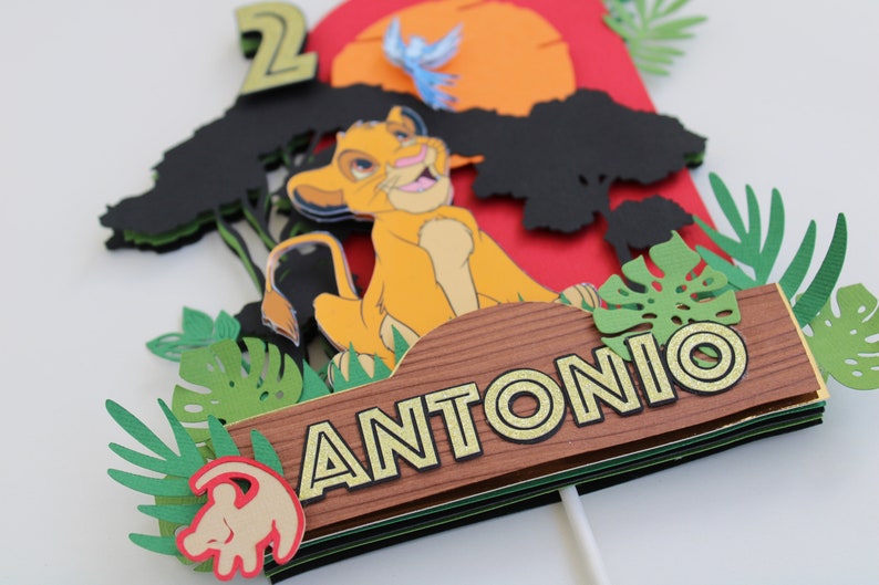 Lion King Cake Topper/ Simba Cake Topper/ Lion King Party Decorations ...