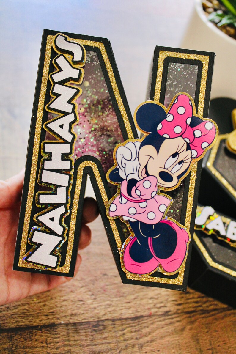 Minnie 3D Letter/ Minnie Mouse 3D Letters/ Minnie Mouse Decorations ...