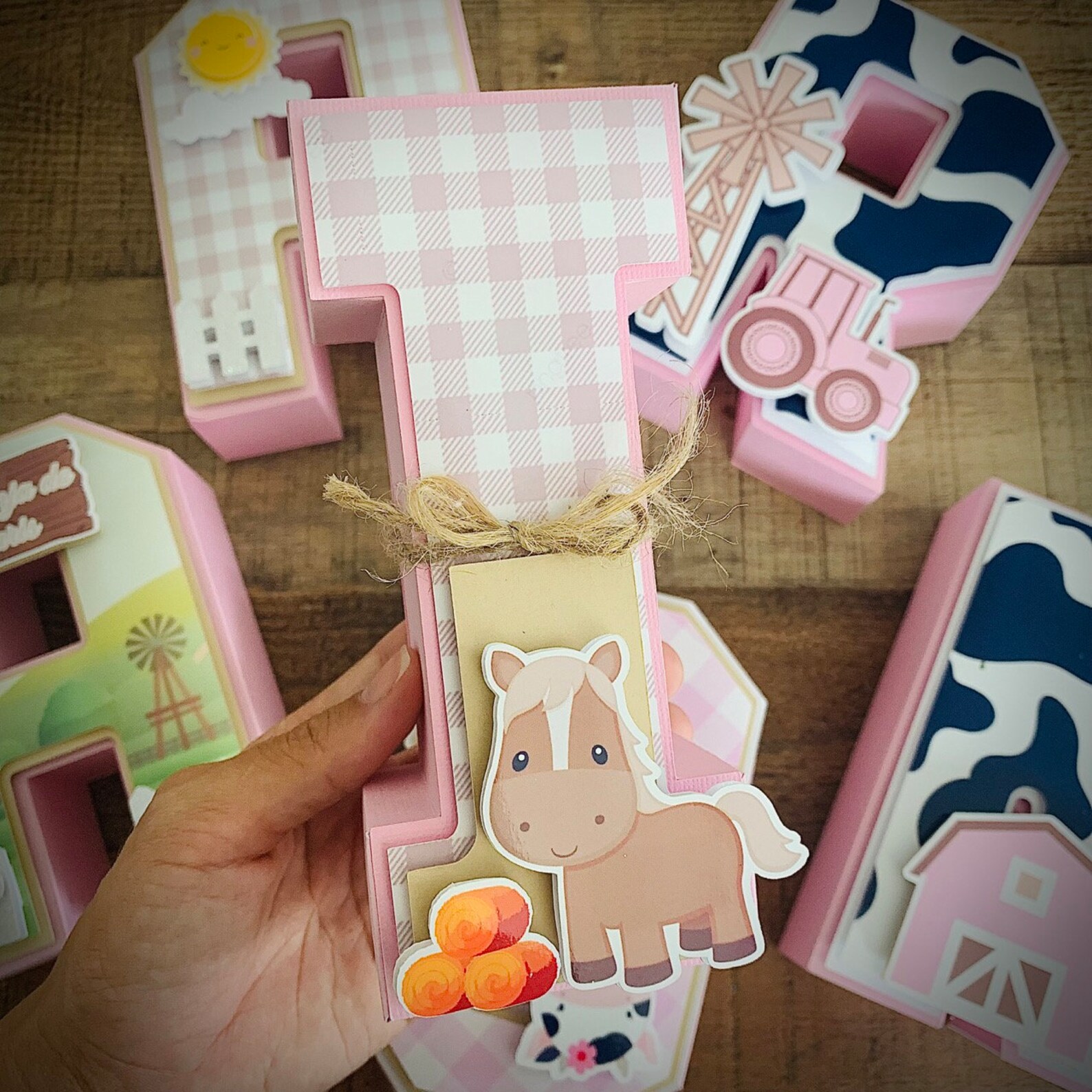 Farm 3D Letter/ Farm 3D Letters/ Girl Farm Birthday Party Decorations ...