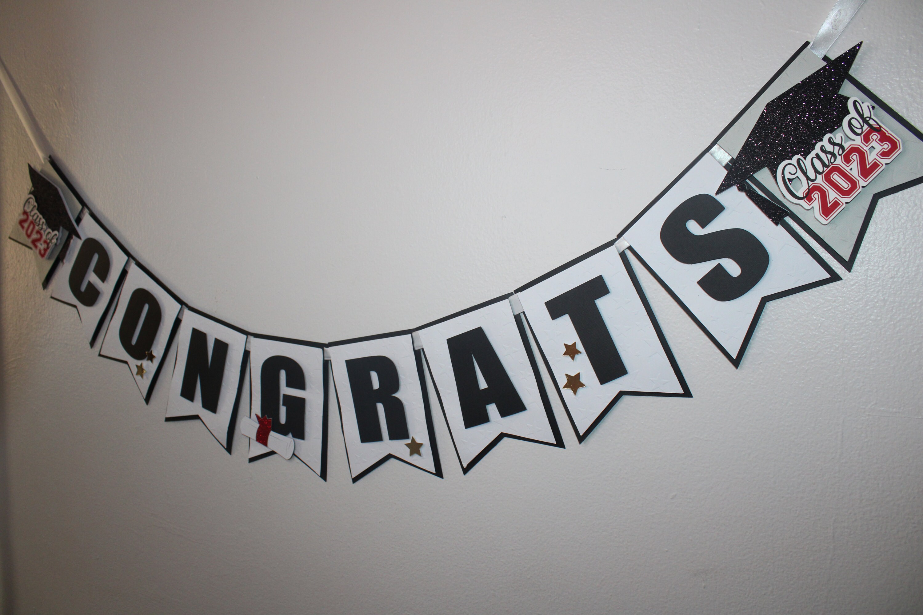 Congrats Graduation Banner/ 3D Graduation Banner/ Pre-k Graduation ...