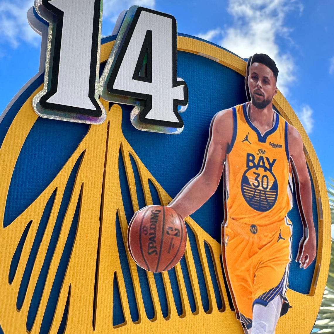 Golden State Cake Topper/ Stephen Curry Cake Topper/ Basketball Party ...