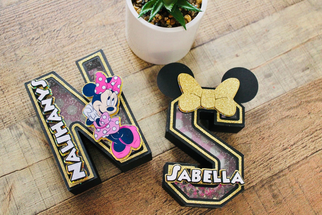 Minnie 3D Letter/ Minnie Mouse 3D Letters/ Minnie Mouse Decorations ...
