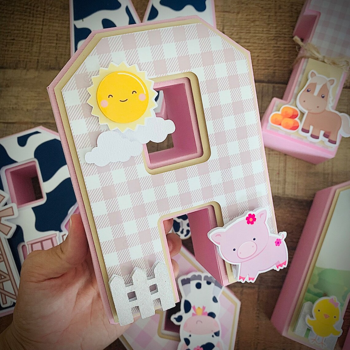 Farm 3D Letter/ Farm 3D Letters/ Girl Farm Birthday Party Decorations ...
