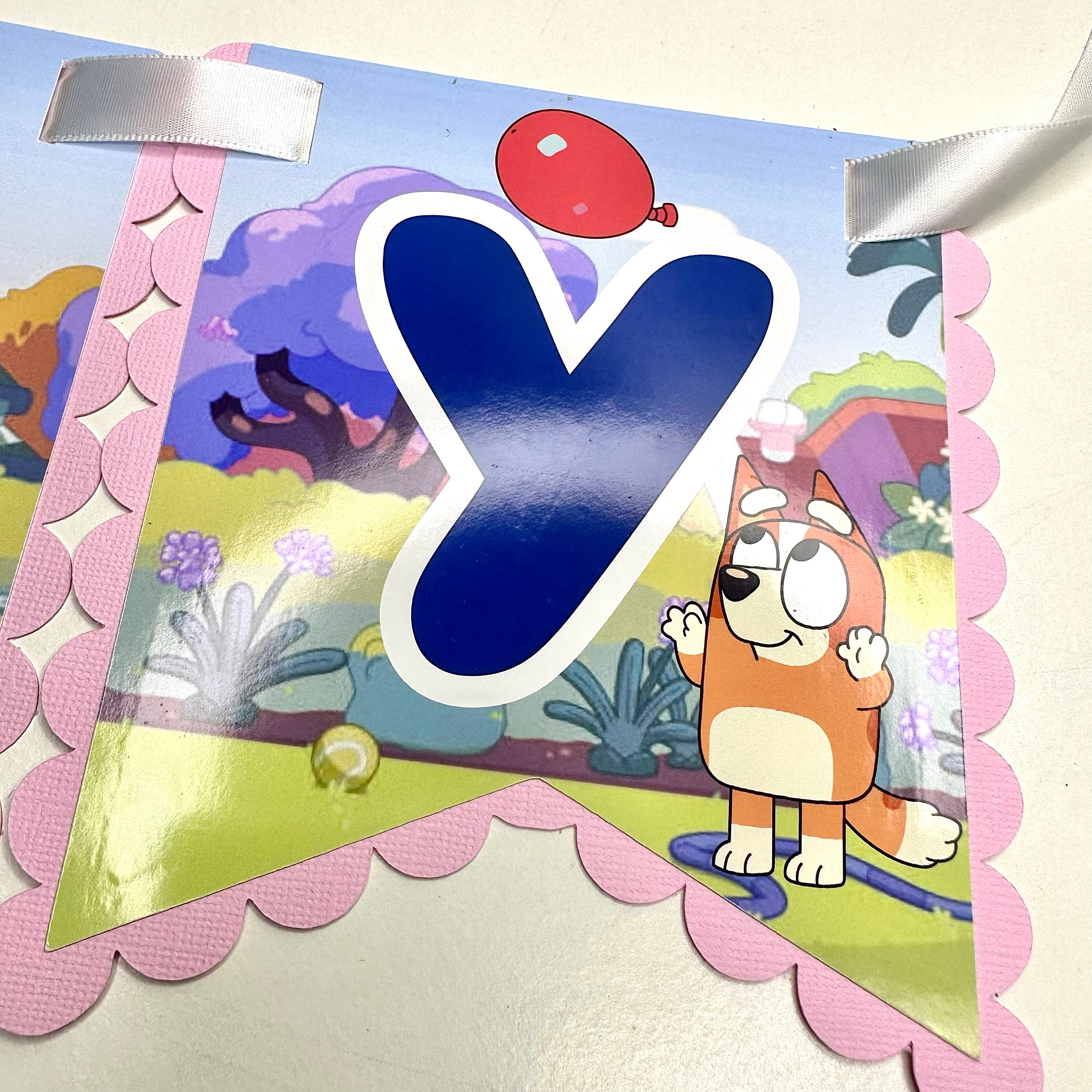 Bluey Banner/bluey Family Banner/ Bluey and Bingo Banner/ Bluey Party ...