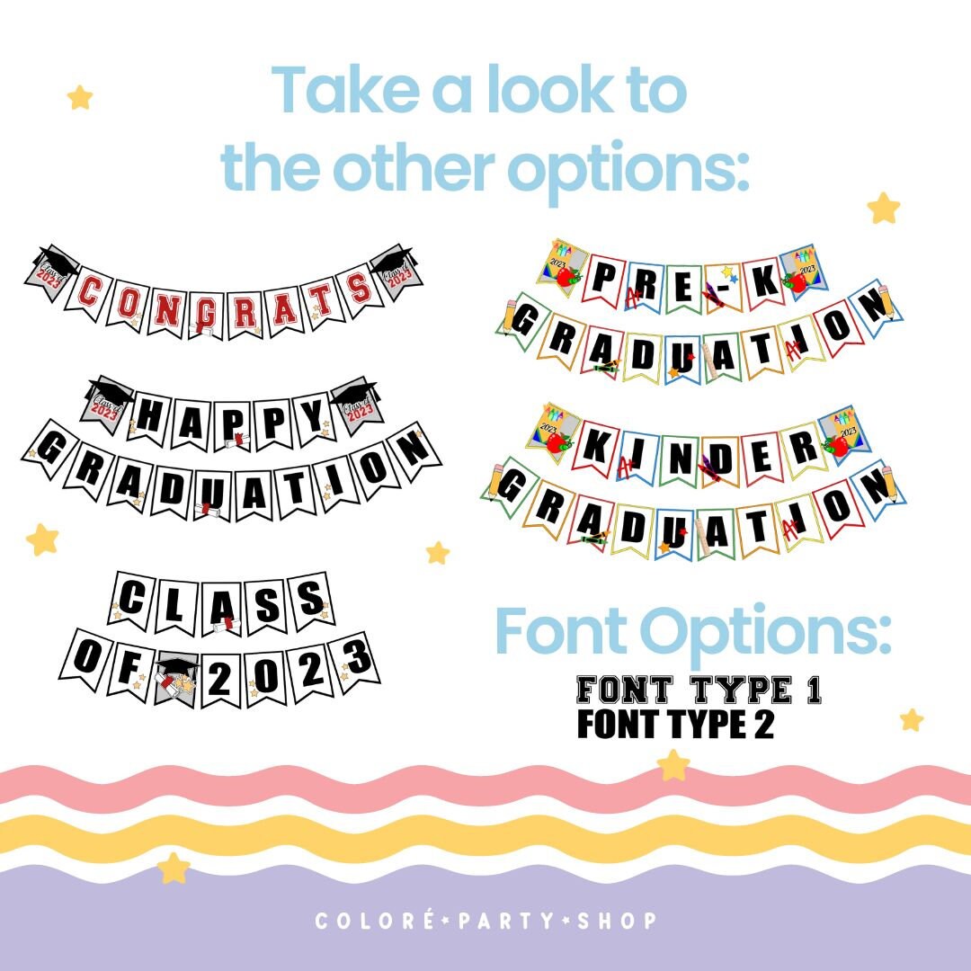 Congrats Graduation Banner/ 3D Graduation Banner/ Pre-k Graduation ...