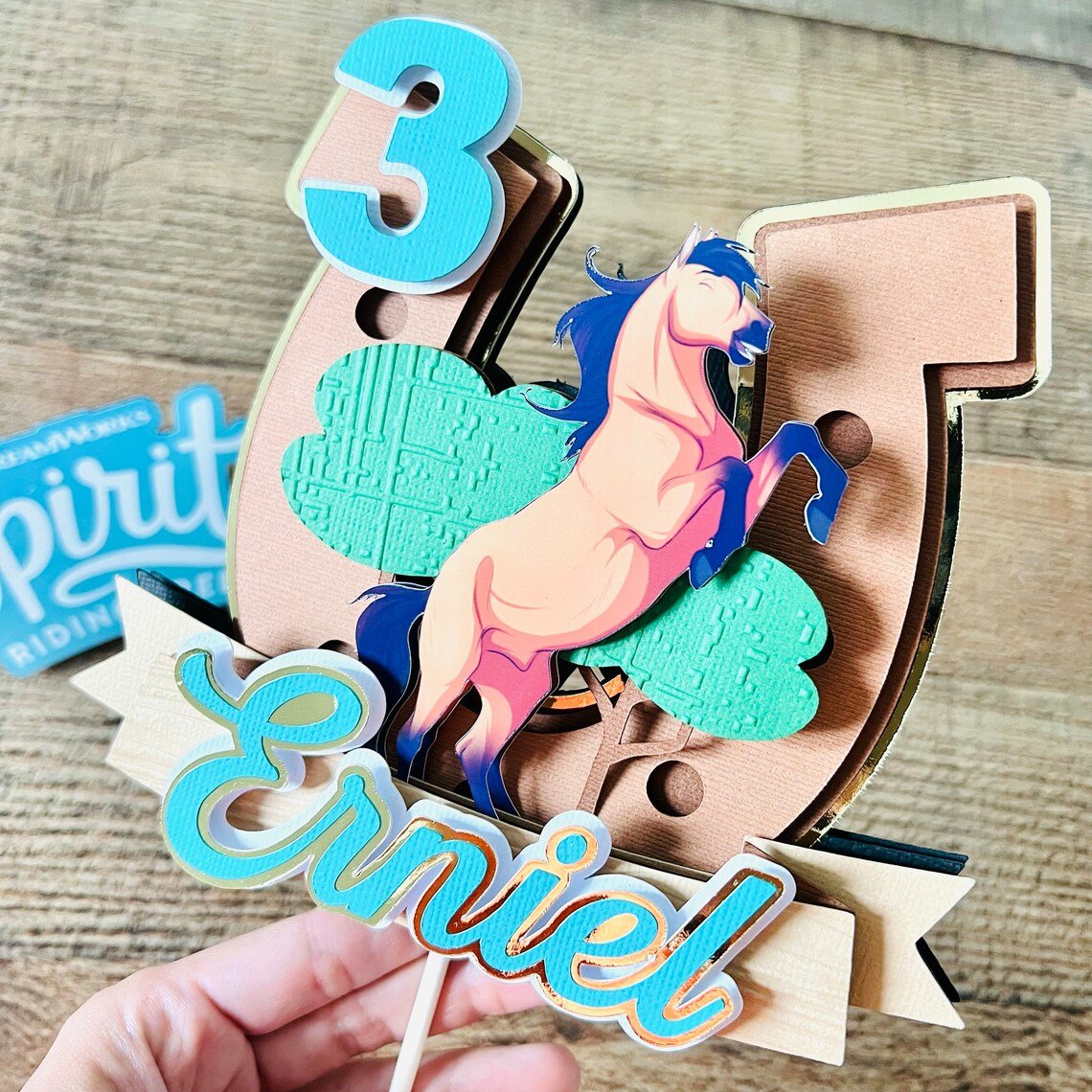 Spirit Cake Topper/ Spirit Centerpieces/ Spirit Riding Free Party Decorations/ Spirit Riding ...
