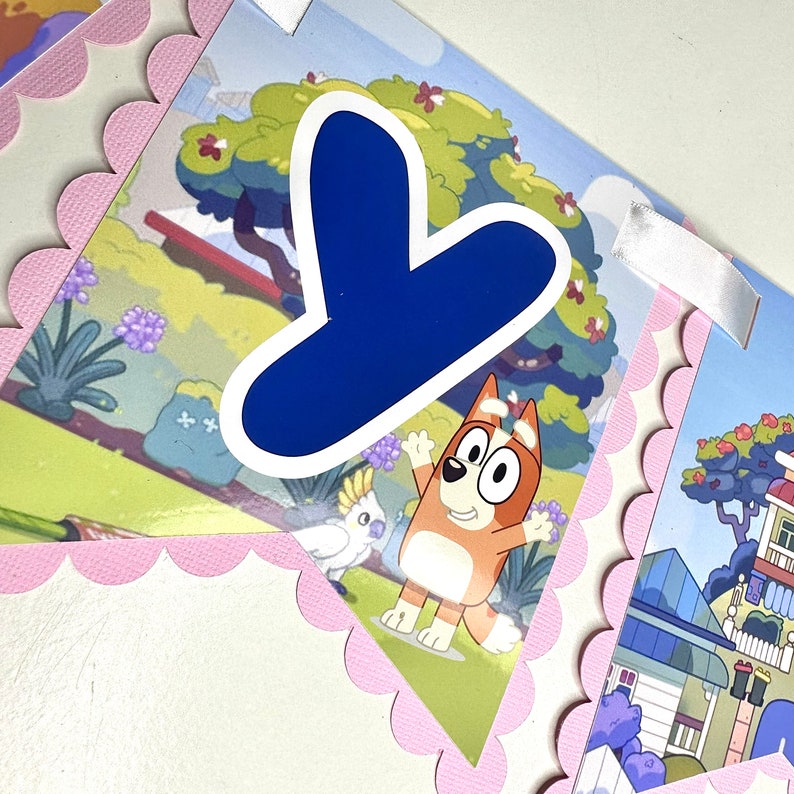 Bluey Banner/bluey Family Banner/ Bluey and Bingo Banner/ Bluey Party ...