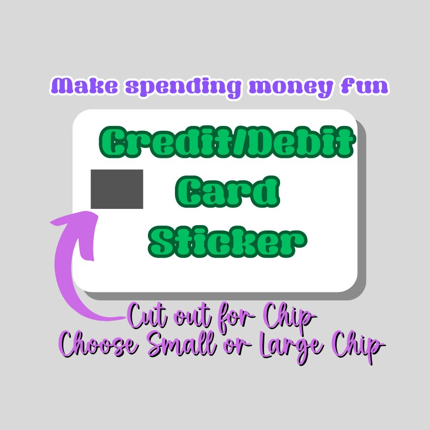 Custom Card Sticker, Funny Credit Card Skin, Card Wrap Sticker, Debit ...