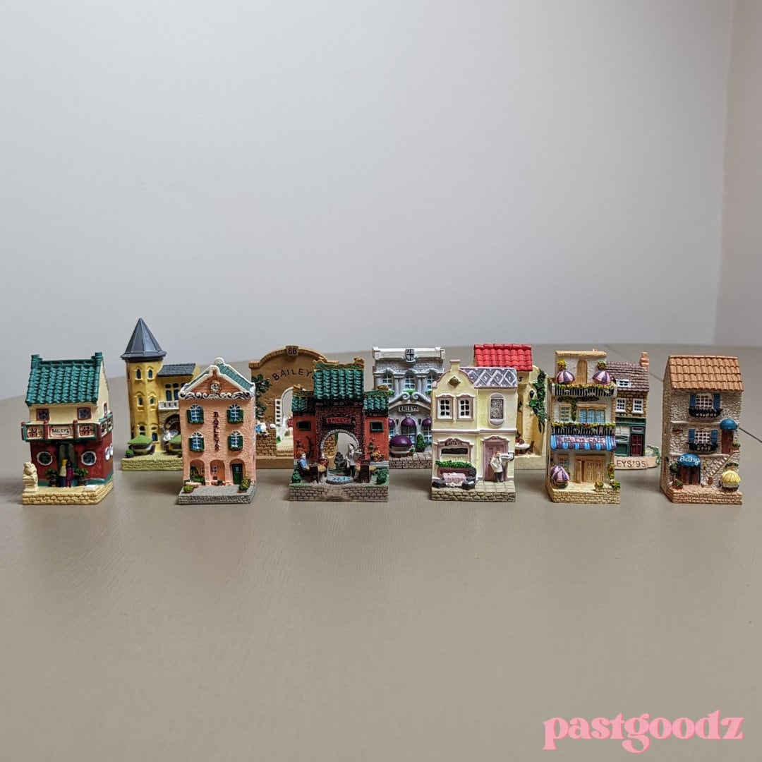 11 Vintage Baileys Limited Edition Mini House Figurines 1995-2001 - Etsy
