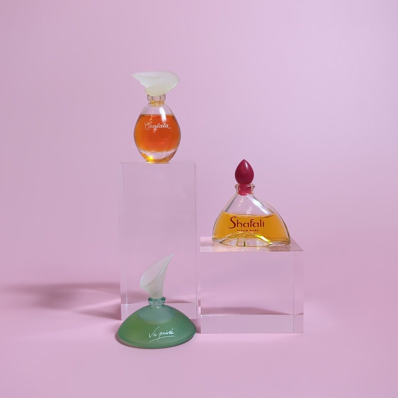 3 Vintage Yves Rocher Mini Perfume Bottles, Shafali, Cantata, Vie ...