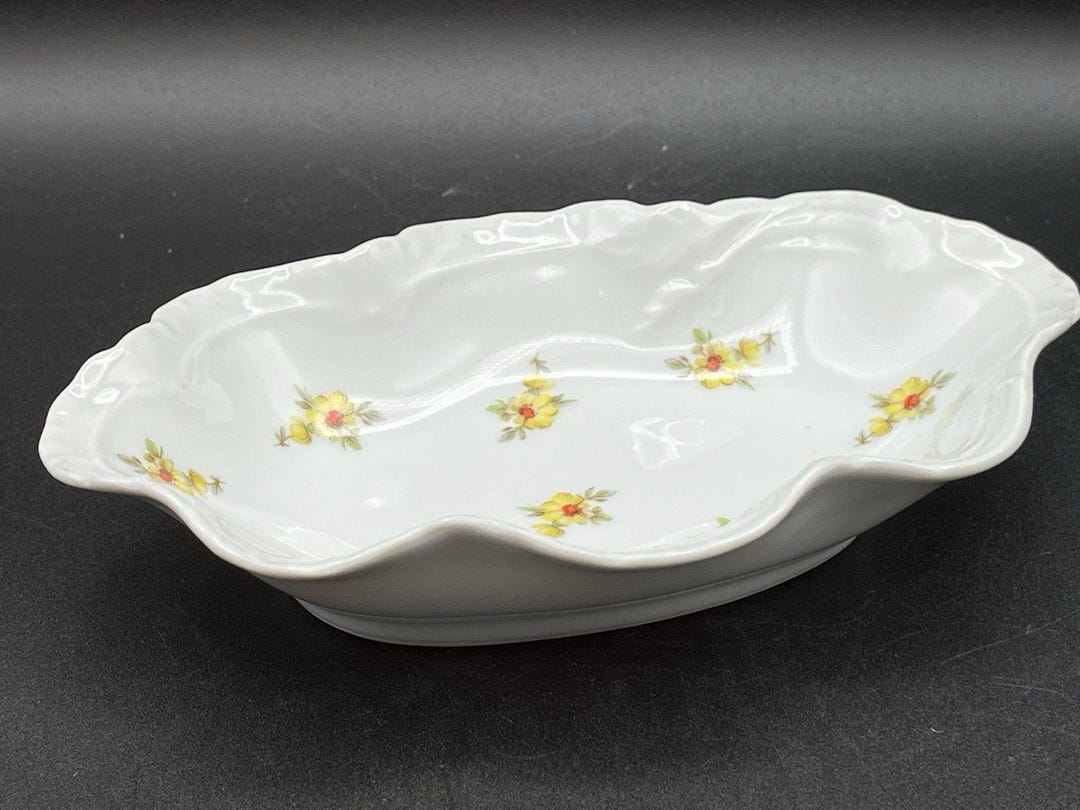 Chamart LEC Limoges France Scalloped Floral Trinket Candy Bowl - Etsy
