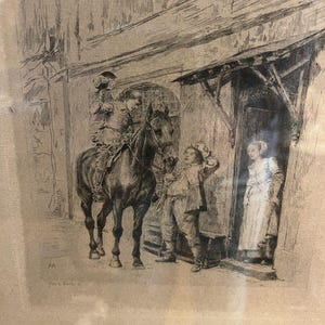 Pair of Jean-louis Ernest Messonier Framed Etching Panels - Etsy