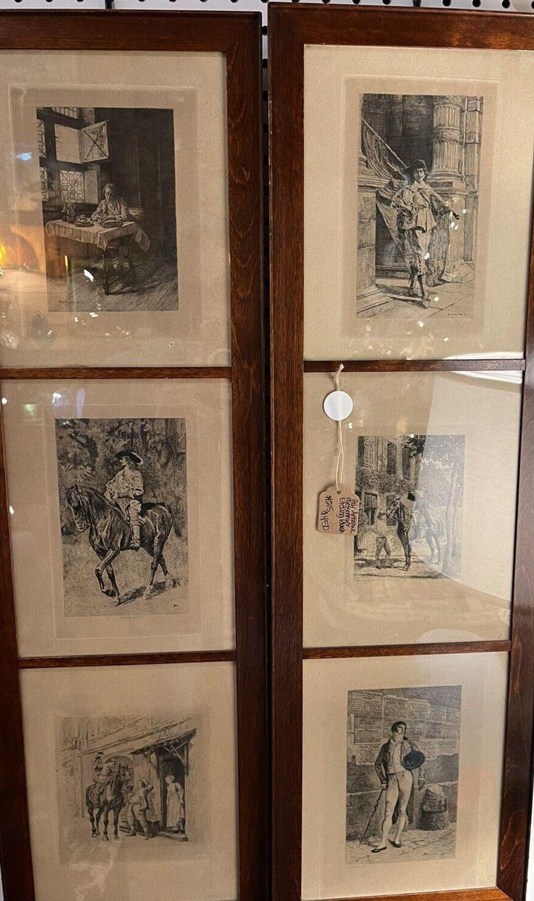 Pair of Jean-louis Ernest Messonier Framed Etching Panels - Etsy