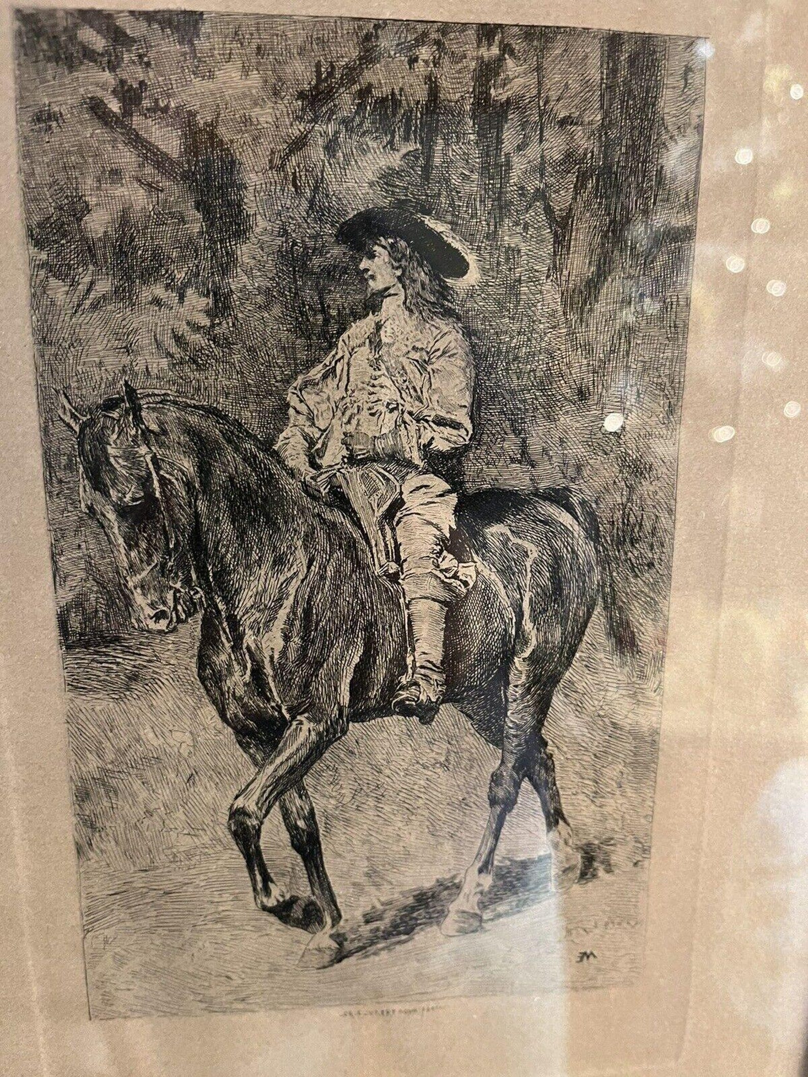 Pair of Jean-louis Ernest Messonier Framed Etching Panels - Etsy