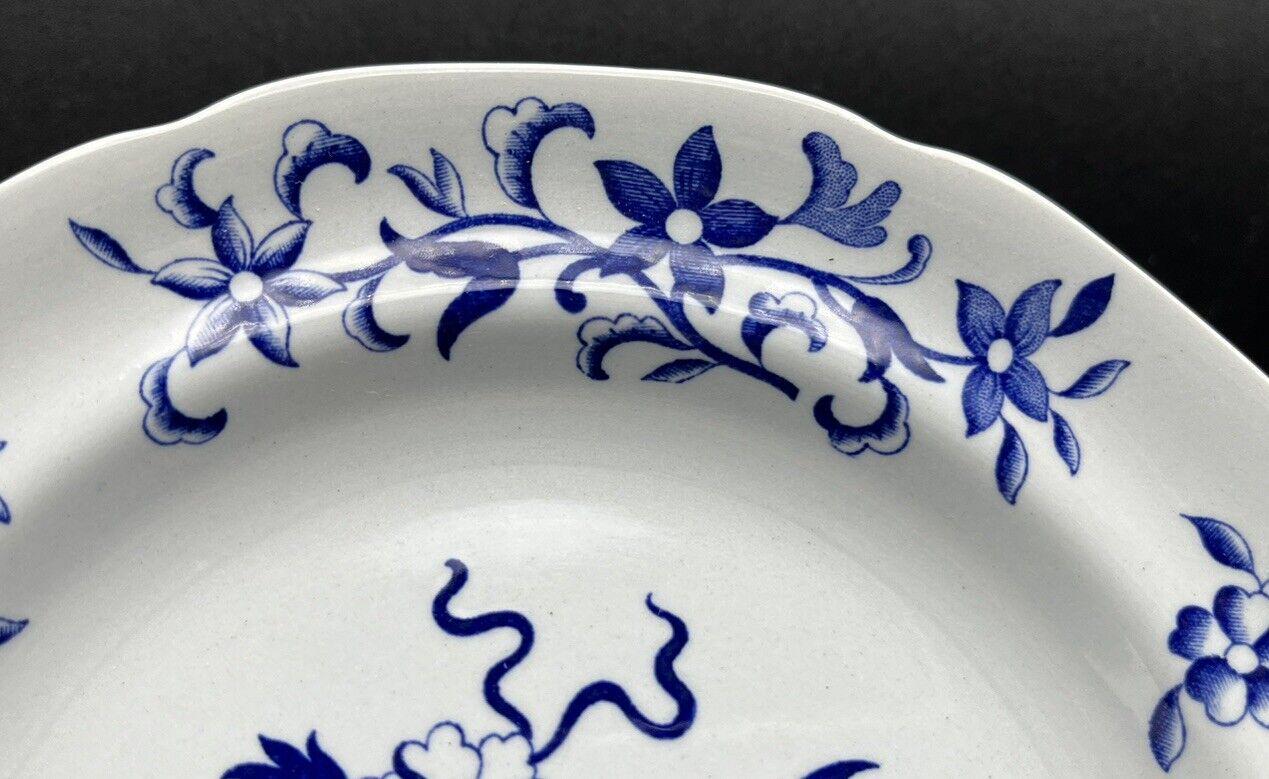 Copeland Spode England New Stone Blue Bowpot 6" Blue & White Ironstone ...