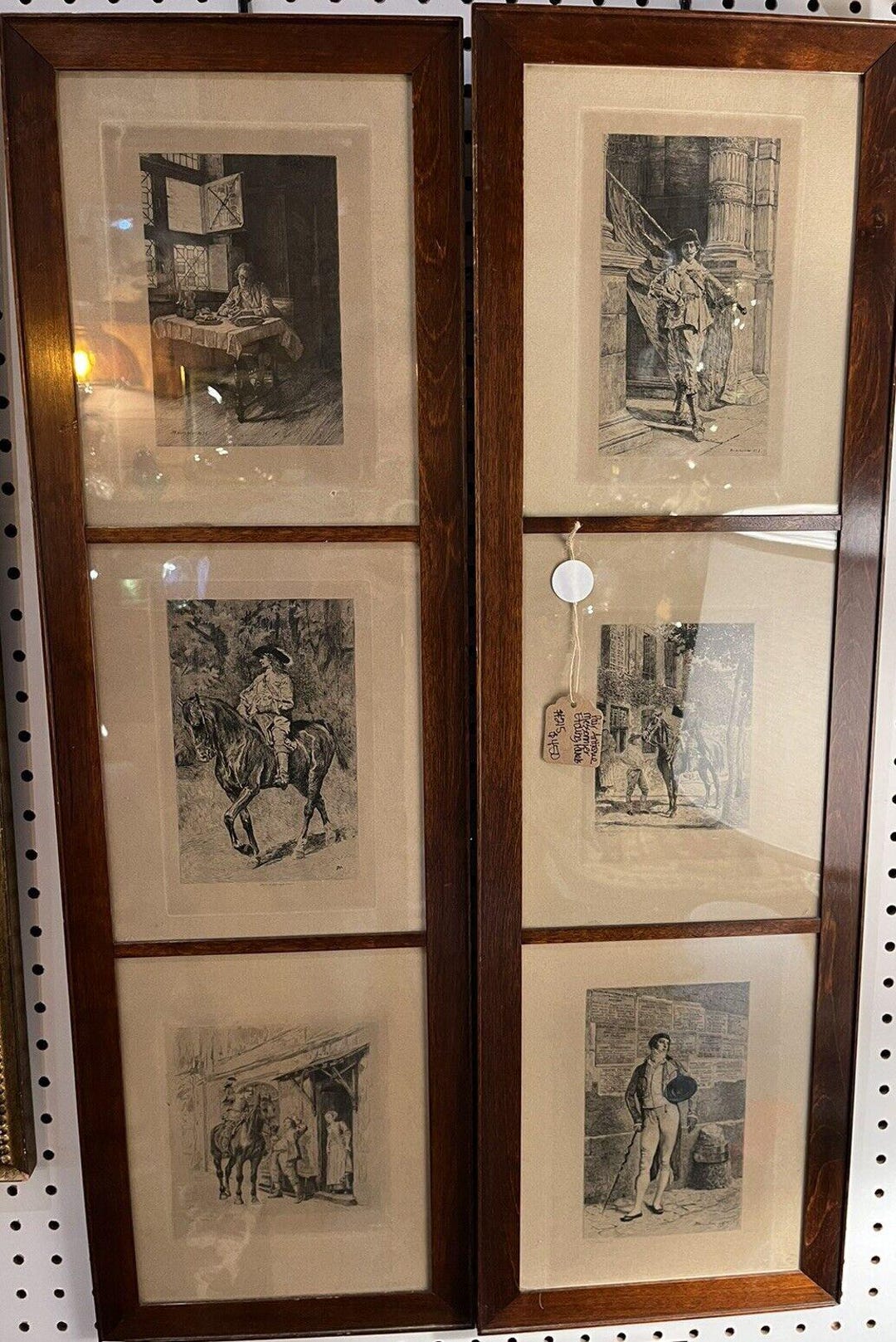 Pair of Jean-louis Ernest Messonier Framed Etching Panels - Etsy