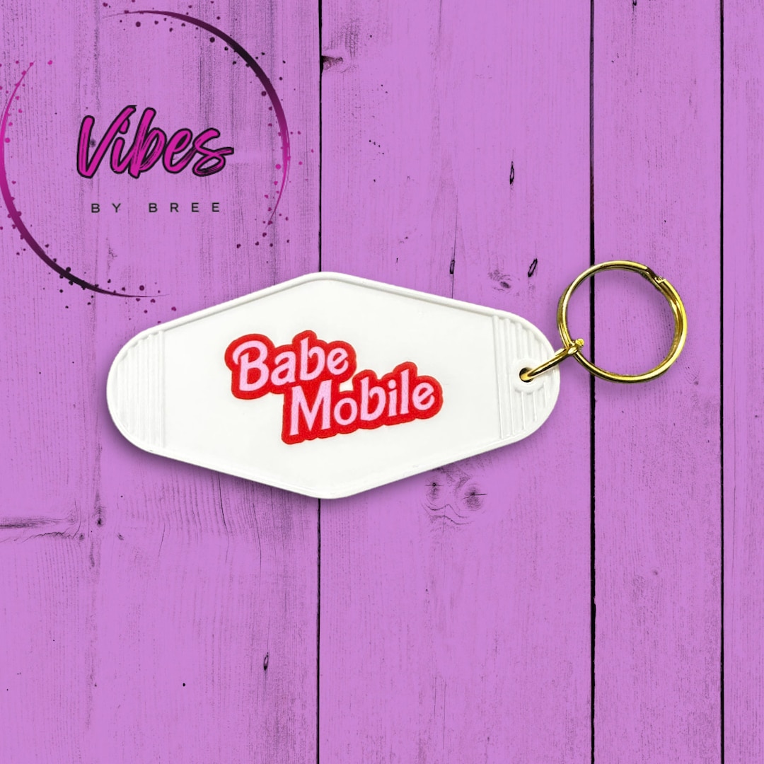 Babe Mobile Keychain, Vintage Keychain, Retro Keychain, Car Accessories ...