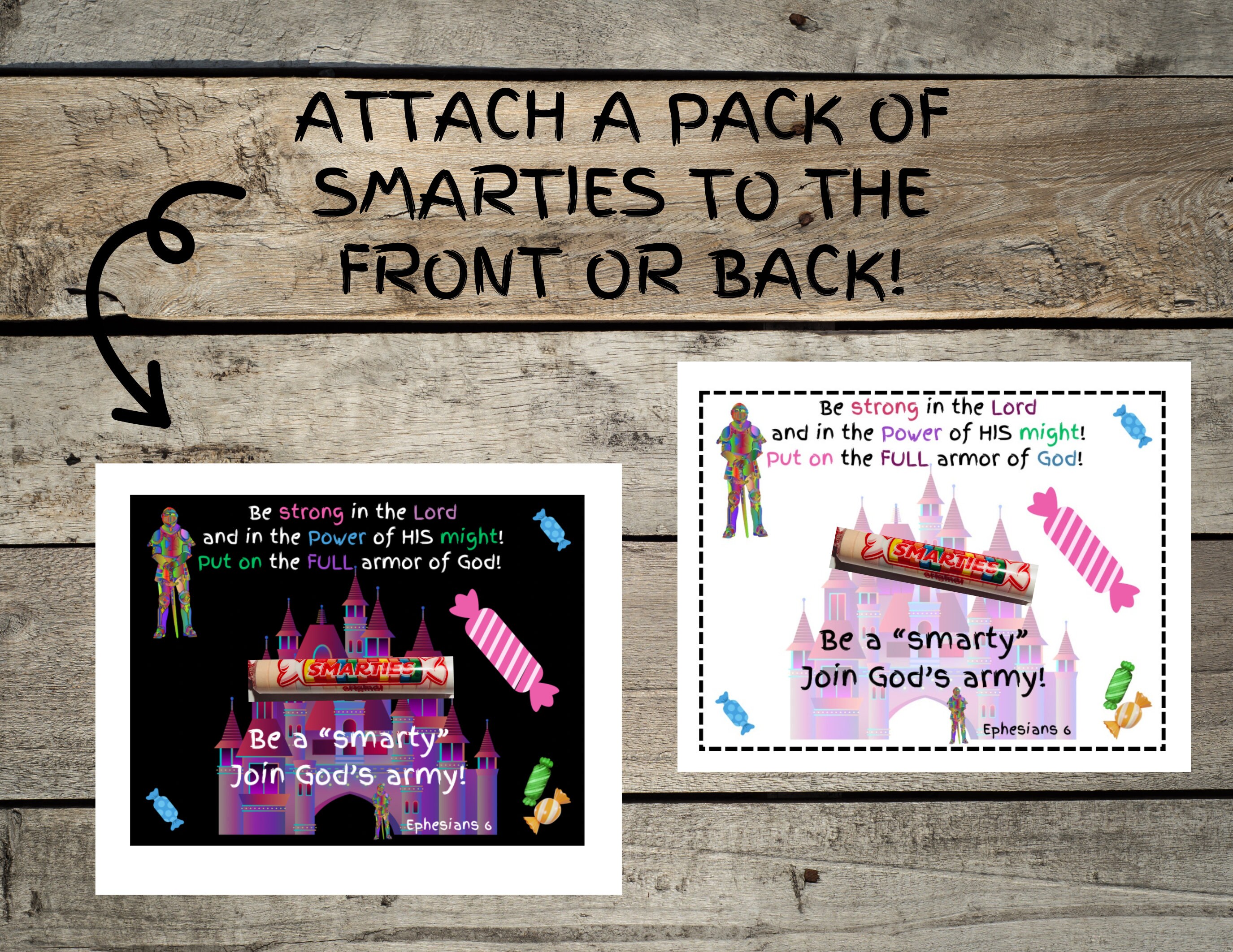 Armor of God Candy Gram Tags: Trunk or Treat Printable (digital ...