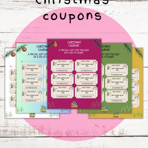 Christmas Coupon Printable Activities for Kids |INSTANT DIGITAL ...