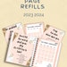 This Christian Teacher Printable Planner CALENDAR REFILLS Filled With ...