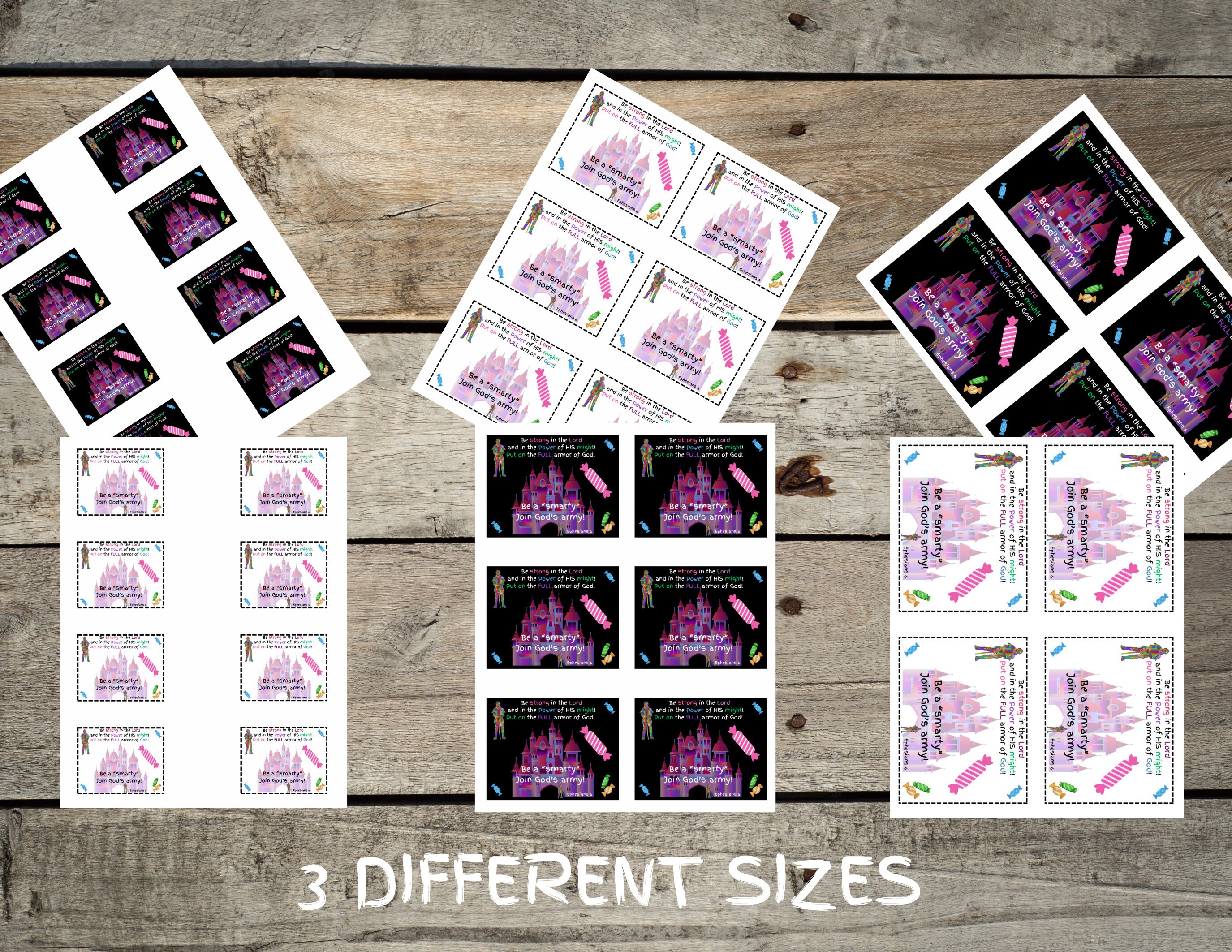 Armor of God Candy Gram Tags: Trunk or Treat Printable (digital ...