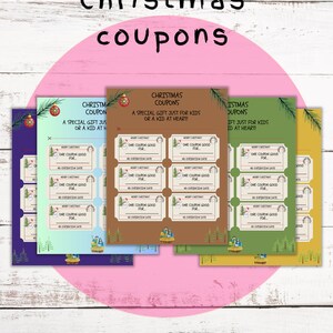 Christmas Coupon Printable Activities for Kids (digital Download) - Etsy