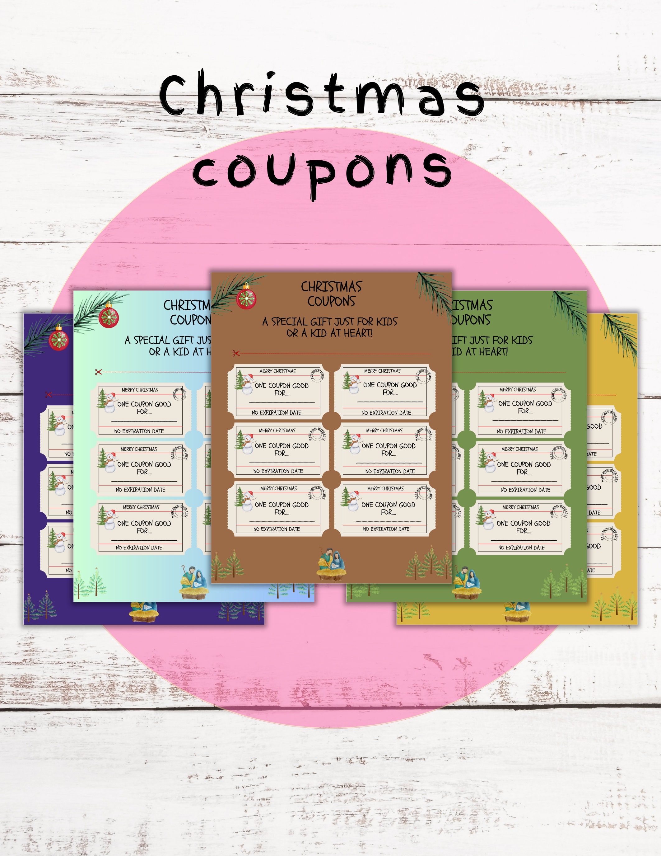 Christmas Coupon Printable Activities for Kids |INSTANT DIGITAL ...